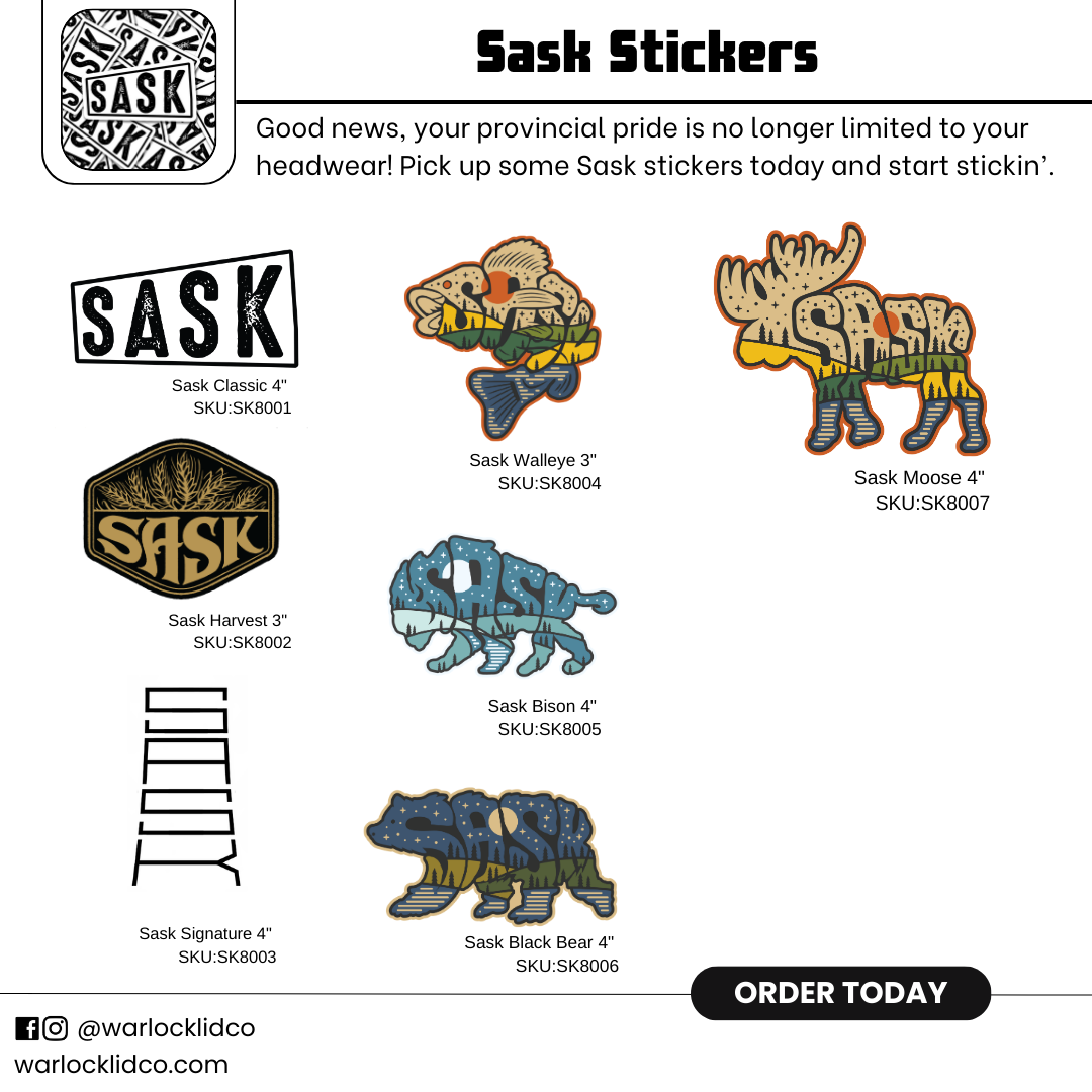 Sask Stickers – Warlock Lid Co