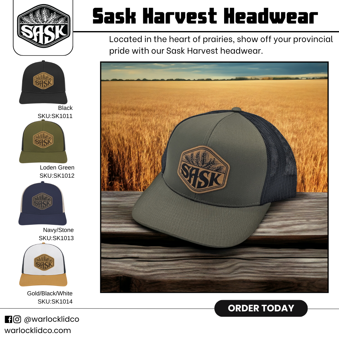 Sask Harvest Snapback Hats | Warlock Lid Co | Adjustable Cap